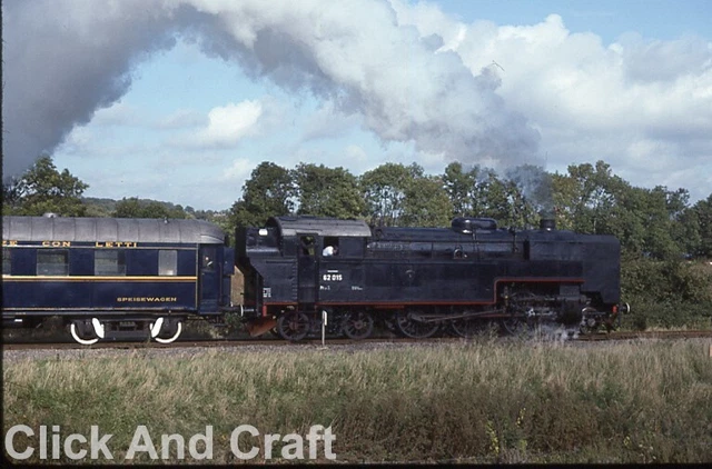 35MM SLIDE RAIL Steam Train Einheitslok Tender DRG Class 62 No. 62 015 ...