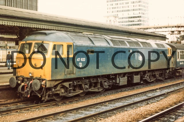 UK DIESEL TRAIN Railway Photograph Of Class 47 Loco 47622. Rm47-1832 £1 ...