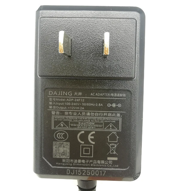 ORIGINAL DAJING AC Adapter ADP-24F12 With AU Power Cord 12V 2A 24W £21. ...