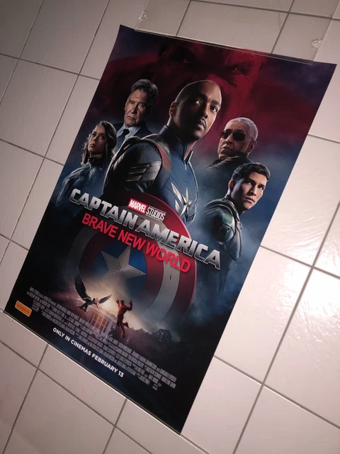 MARVEL CAPTAIN AMERICA Brave New World 2025 Harrison Ford Ds Os Cinema ...
