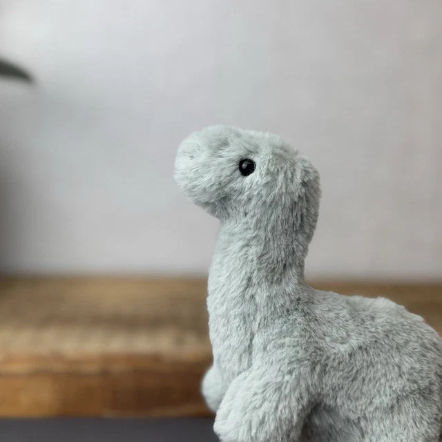 JELLYCAT FOSSILY BRONTOSAURUS - Tiny Fluffy Dinosaur - New With Tags ...