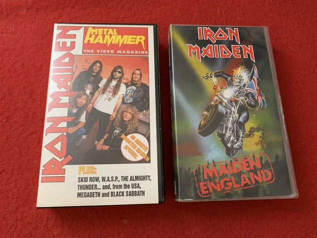 IRON MAIDEN 2 X Vhs Videos Metal Hammer Special & Maiden England Free Uk Postage £19.99 ...
