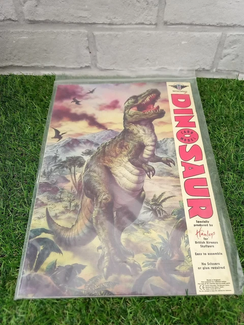 BRITISH AIRWAYS SKYFLYERS Dinosaur Card Model - Hamleys 1993 Rare ...
