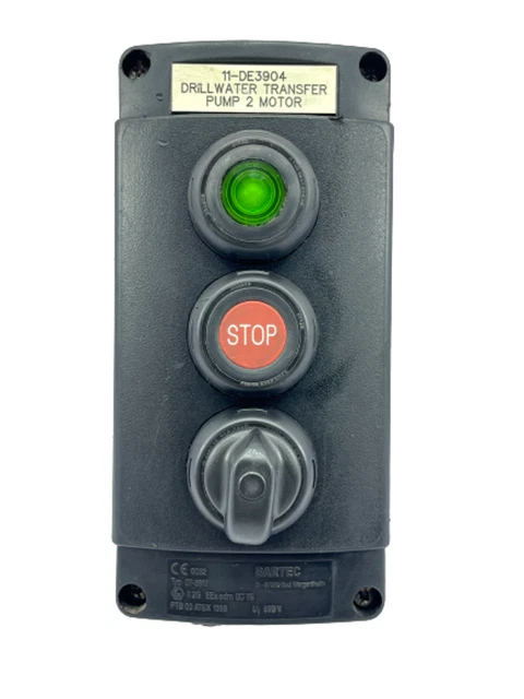BARTEC 07-3513 CONTROL Station Push Button ComEx Three Gang PTB00ATEX ... BARTEC 07-3513 CONTROL Station Push Button ComEx Three Gang PTB00ATEX ...