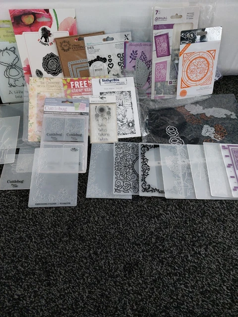 CRAFT DIE CUTTING Embossing Folder Bundle £23.99 - PicClick UK