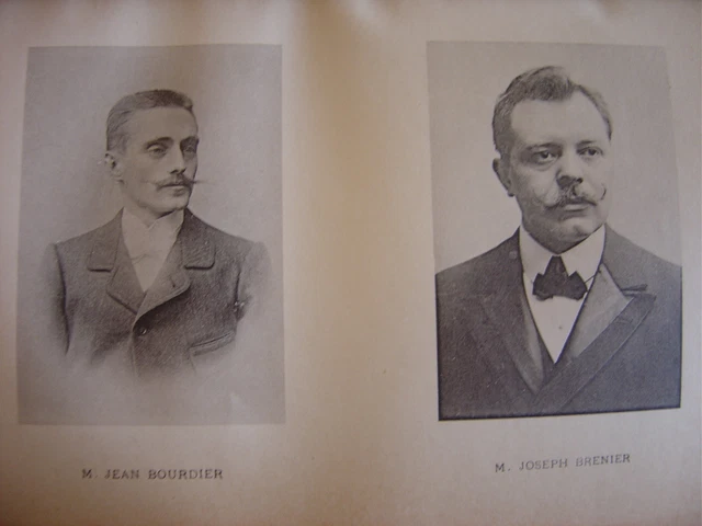 PHOTOTYPY PORTRAITS OF Jean BOURDIER and Joseph BRENIER Saint Pardoux d ...