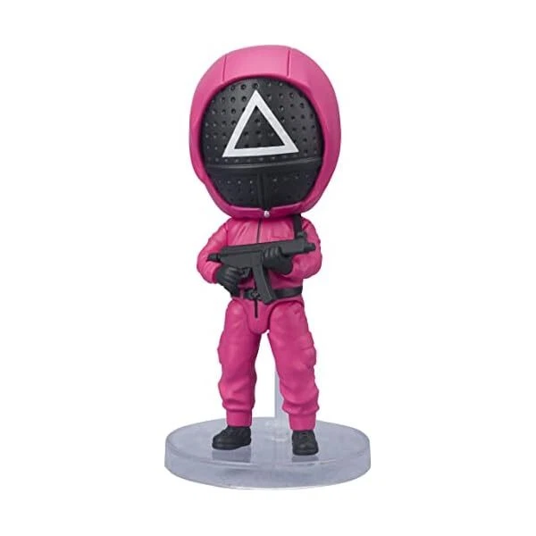 BANDAI FIGUARTS MINI SQUID GAME Masked Soldier 90mm PVC Action Figure ...
