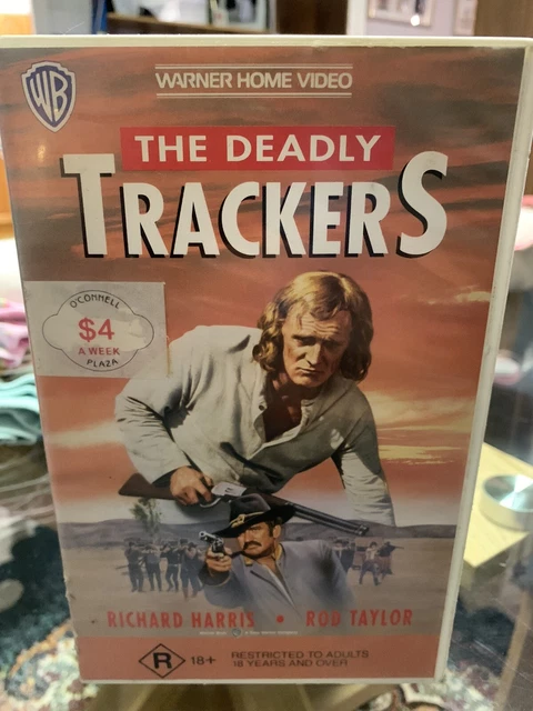 THE DEADLY TRACKERS Original Vhs Movie Rare Video Ex-Rental Big Box $0. ...