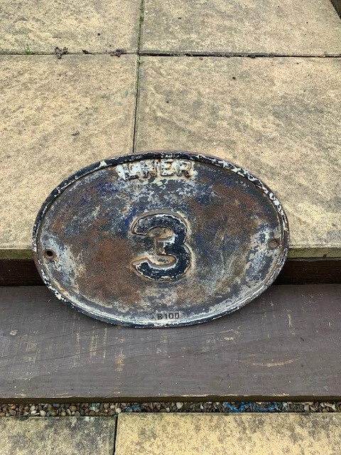 LONDON NORTH EASTERN Railway Cast Iron Bridge Plate - "LNER 3" £90.00 ...