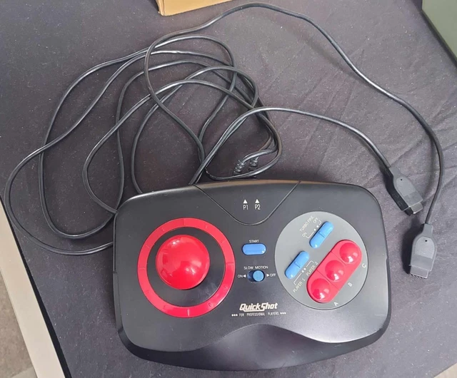 MEGA DRIVE QUICKSHOT Modello Maverick Qs-162 Controller Joystick Arcade ...