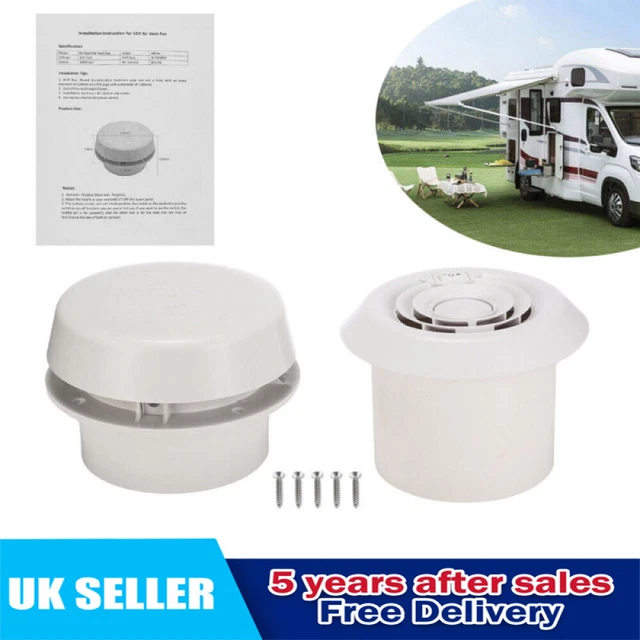 24V MUSHROOM ROOF Vent Caravan Motorhome Boat Comet Electric Fan ...