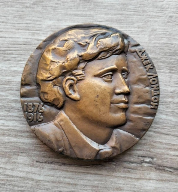 VINTAGE TABLE MEDAL " 100 years since the birth of Jack London " £41.81 ...