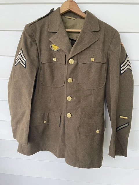 WW2 US ARMY 4 Pocket Dress Uniform 13th AAF USAF Air Force £47.81 ...