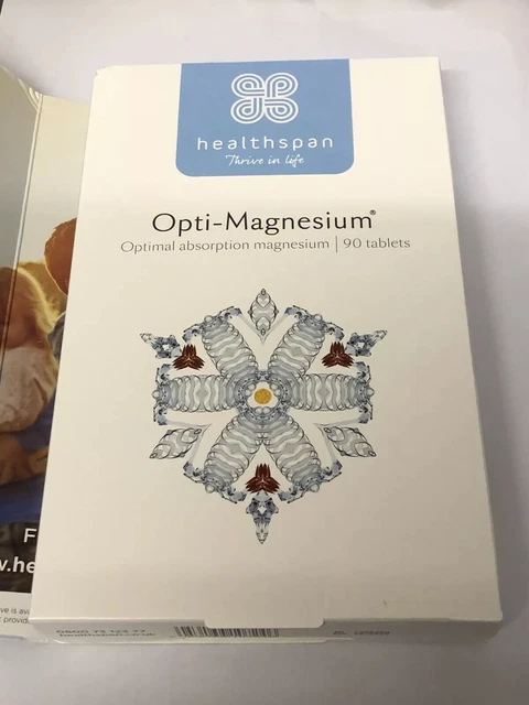 HEALTHSPAN OPTI-MAGNESIUM, 90 Tablets, Bones, Teeth, Muscles & Nervous ...