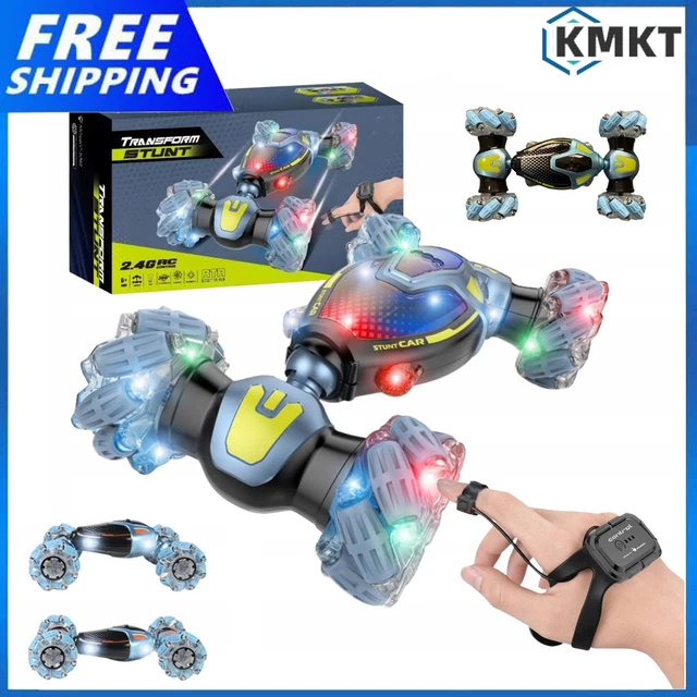 360° 4WD STUNT Car RC Hand Gesture Sensing Off-Road/Flat Mode Remote ...