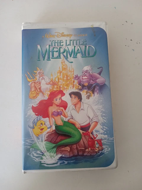 VHS WALT DISNEY The Little Mermaid Collectible Cover Black Diamond ...