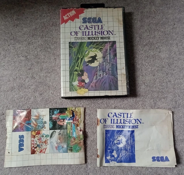 CASTLE OF ILLUSION Starring Mickey Mouse Sega Master System Case ...