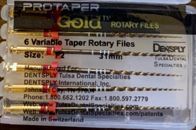 DENTSPLY PROTAPER GOLD Rotary Files Tulsa Assorted Endodontics F1,F2,F3 ...