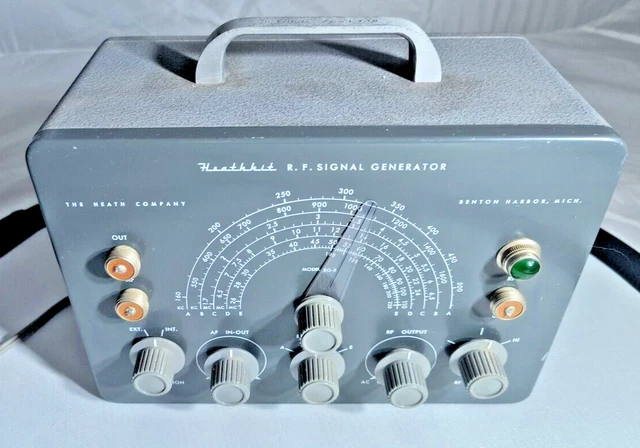 HEATHKIT MODEL SG-8 RF Signal Generator Vintage-TESTED WORKING $129.95 ...