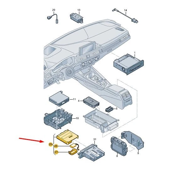 AUDI A5 MK2 Emergency Module/Communication Control Unit 992035286CX NEW ...