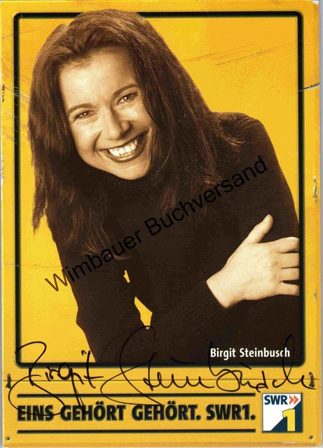 ORIGINAL AUTOGRAMM BIRGIT Steinbusch SWR 1 /// Autograph signiert signed signee EUR 13,00 ...