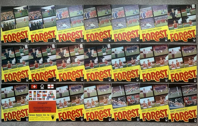 NOTTINGHAM FOREST FC 1978 1979 HOME FOOTBALL PROGRAMME COLLECTION NFFC ...