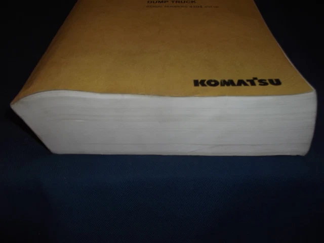 KOMATSU HD785-5 DUMP Truck Parts Book Manual S/N 4394-Up £63.15 ...