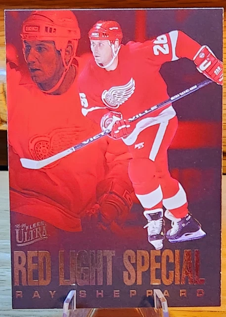 1995-96 FLEER ULTRA Ice Hockey SP Red Light Special #9 Ray Sheppard ...