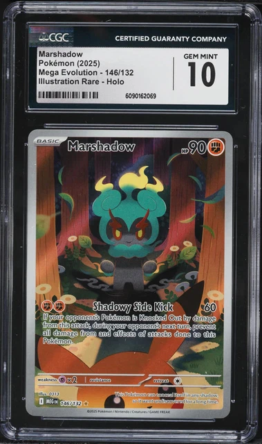 2025 POKEMON MEGA Evolution IR Marshadow #146 CGC 10 £48.49 - PicClick UK