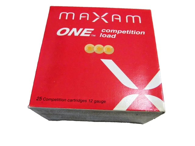 EXTREMELY RARE MAXAM Rio 12 Gauge 2.75" Competition 'One' Shotshell Box ...