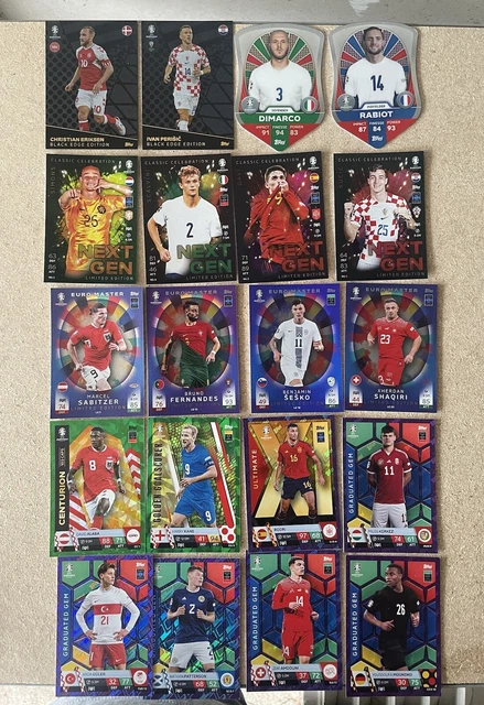 TOPPS UEFA EURO 2024 Match Attax Euro Rare 20 Card Bundle - 2 $18.08 ...