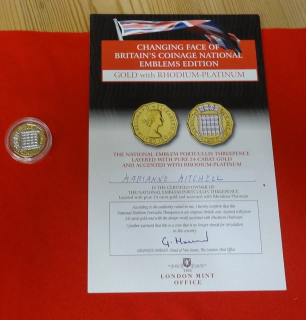 THE LONDON MINT Office Changing Face of Britain's Coinage Portcullis Threepence £3.84 - PicClick UK