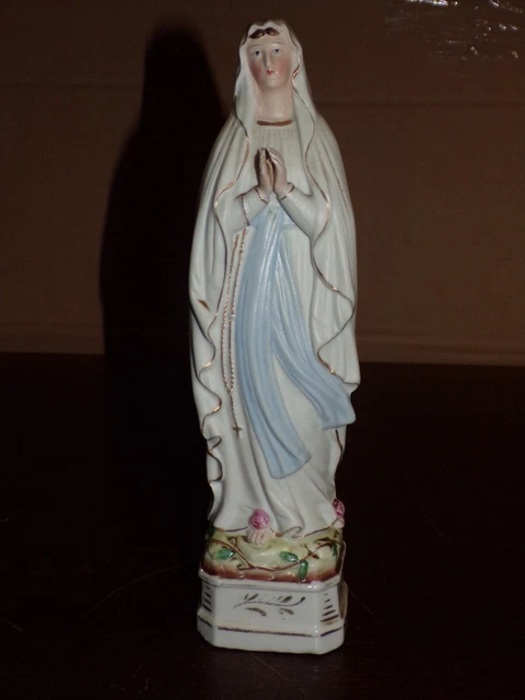 FIGURINE EN BISCUIT de la sainte vierge Marie ( 25 cm de haut ) EUR 35 ...