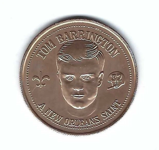 1969 TOM BARRINGTON New Orleans Saints Ohio State Buckeyes Football ...