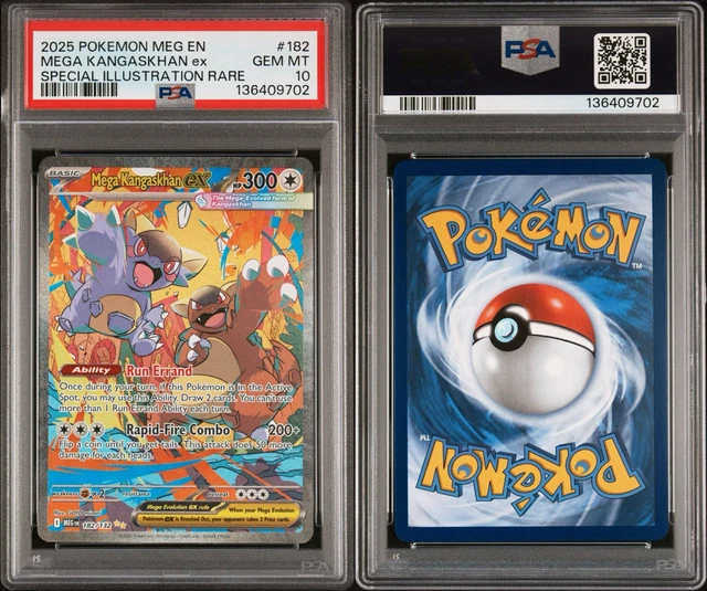 POKEMON TCG MEGA Kangaskhan EX Mega Evolution Card 182/132 PSA 10 £187. ...