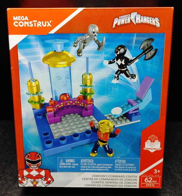 POWER RANGERS ZORDON'S Command Center Mega Construx 62 Pieces #DPK76 ...