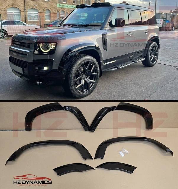 GLOSS BLACK WHEEL Arch Kit For 2020+ Land Rover Defender 110 L663 Wide ...