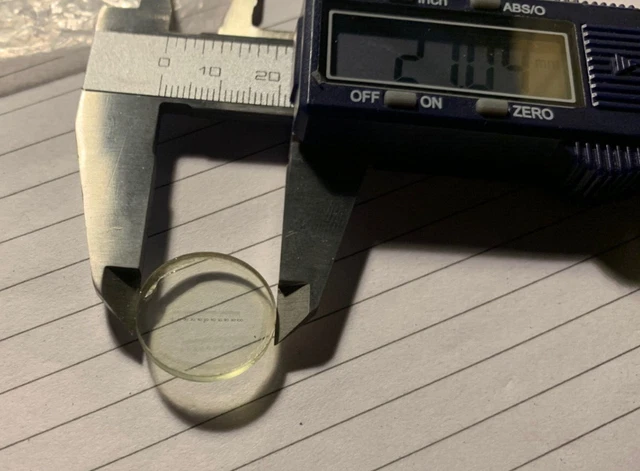 MICROSCOPE EYEPIECE GRATICULE with 0 to 100 Scale - 21mm Diameter $26. ...