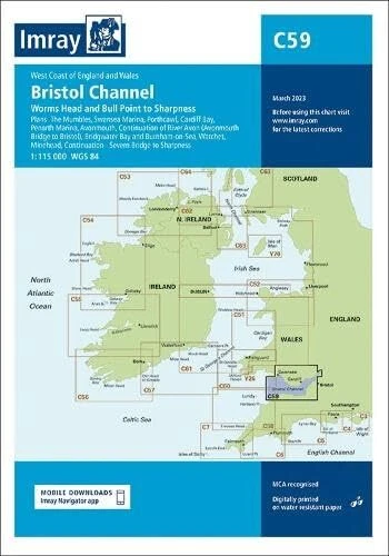 IMRAY CHART C59: Bristol Channel (C Charts) by Imray, NEW Book, FREE ...