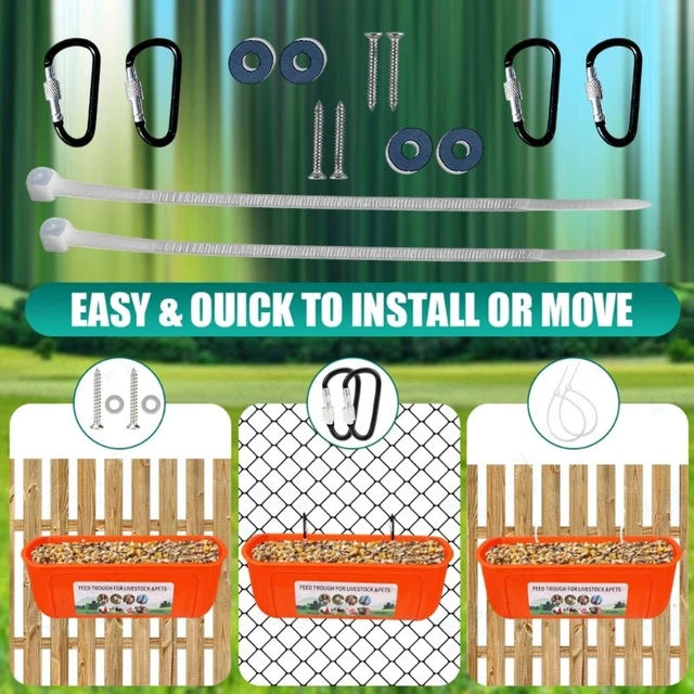 2PCS HANGING POULTRY Feeder Stability Spill Prevent Bird Feeding ...