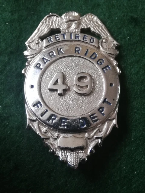 OLD OBSOLETE 1960S Parkridge Fire Department Retired Fireman Named ...