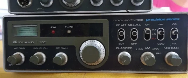 MIDLAND 7001 PRECISION SERIES CB RADIO VINTAGE HAM OLD RARE EUR 200,00 ...