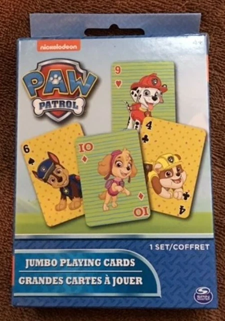 NICKELODEON PAW PATROL Jumbo Playing Cards, 4+ - Spin Master -New $5.79 ...