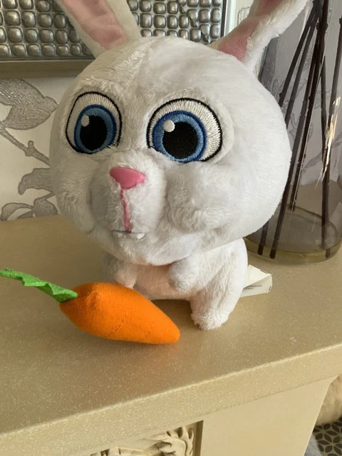SNOWBALL PLUSH SECRET Life of Pets Stuffed Bunny Rabbit Cuddly 6” Soft ...
