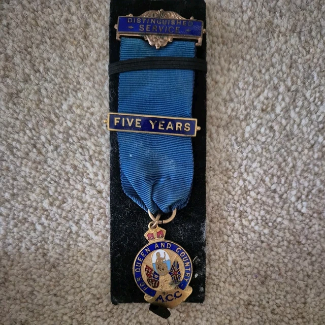 ACC MEDAL 5 Years Distinguished Service £0.99 - PicClick UK