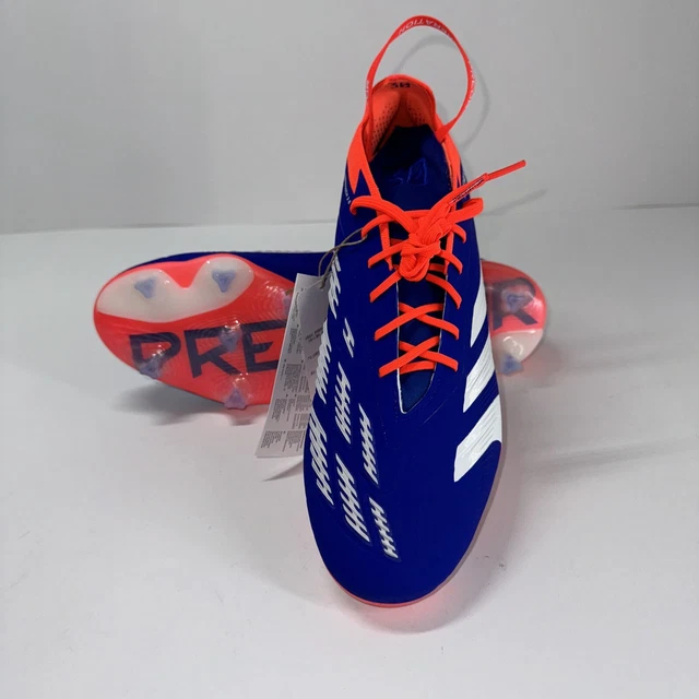 ADIDAS PREDATOR ELITE FT FG Blau Weiss Orange Größe EUR 44 US 10 ...
