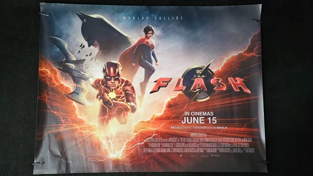 THE FLASH 2023 Original Quad Cinema Poster DC Comics Batman Michael ...