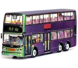 80M MODEL 1:76 Scale KMB Volvo Super Olympian 12m Green Bus Route #6C £ ...