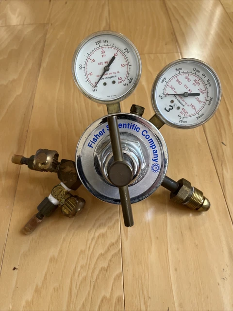 FISHER SCIENTIFIC FS-50 Inert Gas Pressure Regulator Ar N2 He 4000&60 ...