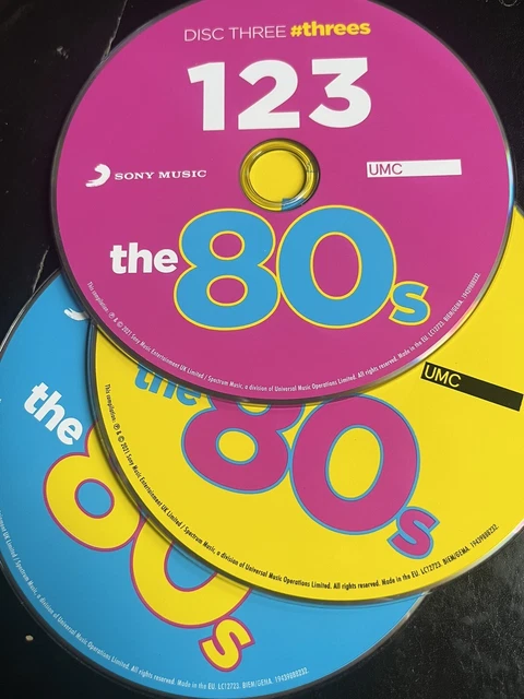 123 THE 80S Used 60 Track Eighties Compilation Cd Pop Rock Soul Dance ...